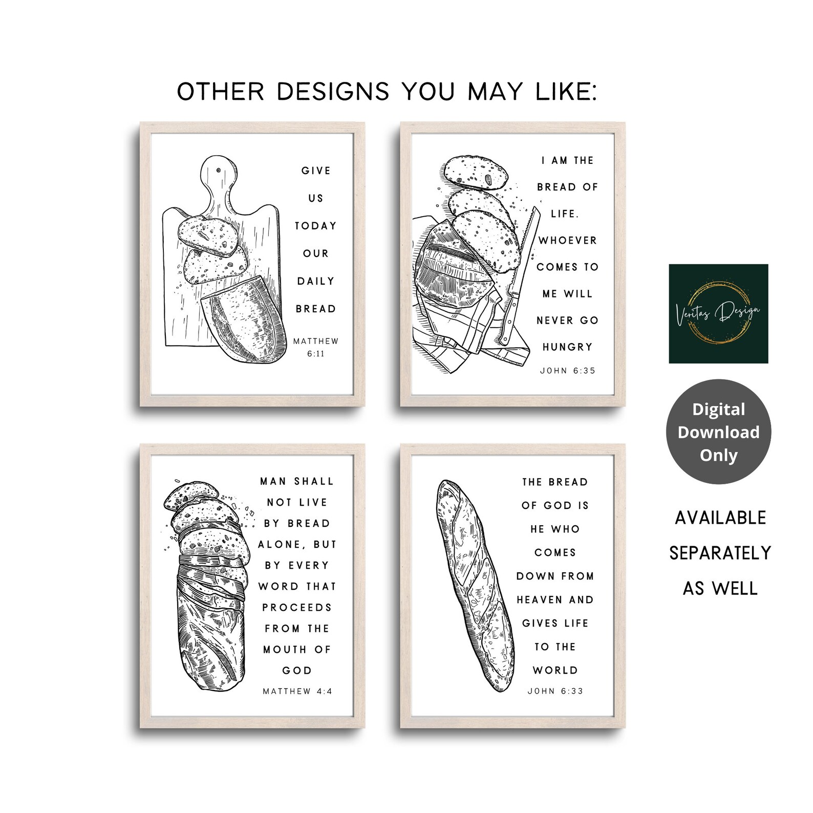 Psalm 143:8 & 1 Corinthians 1031 Kitchen Scripture Wall Art Bible Verse ...