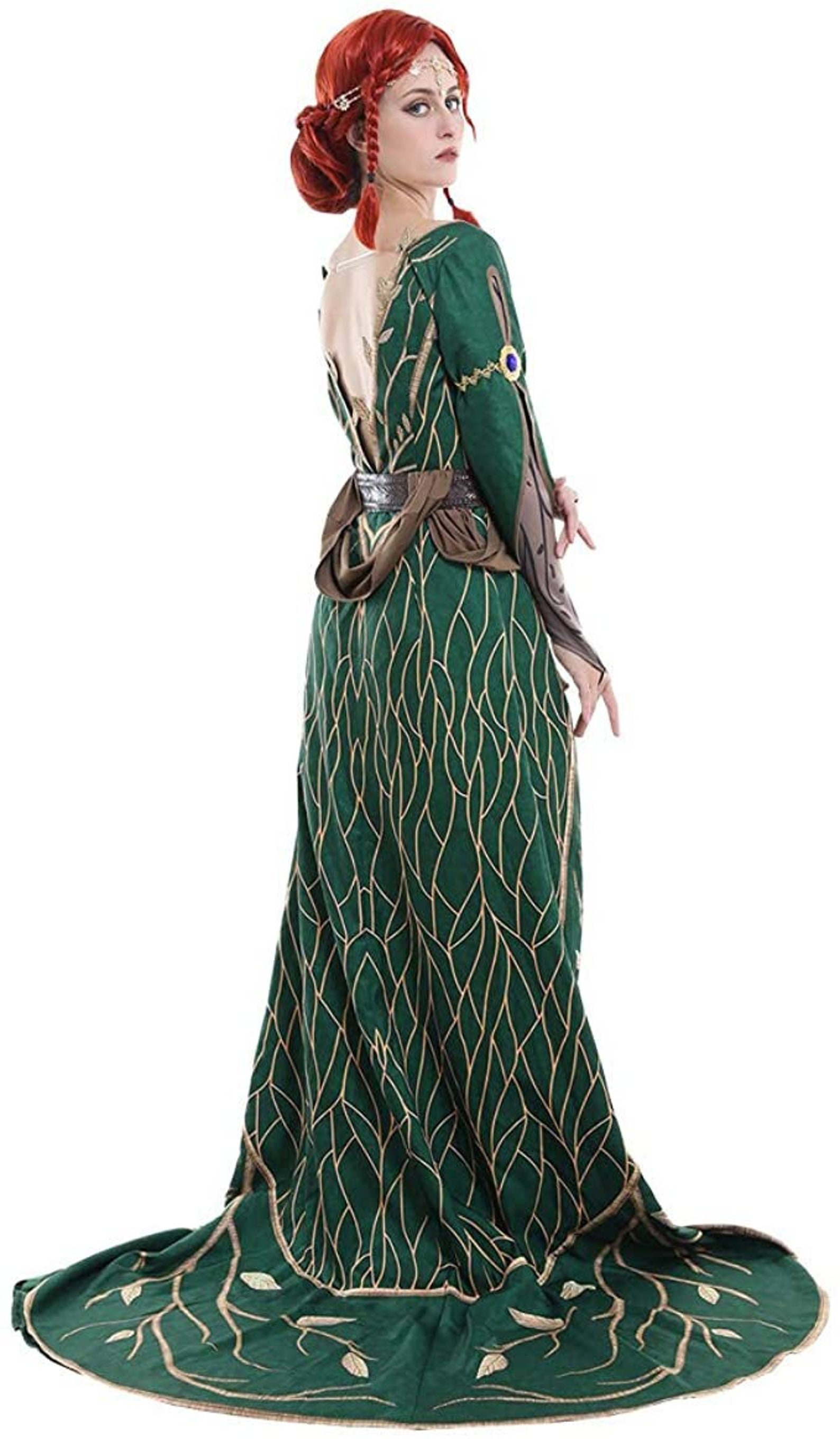 Triss Merigold Alternative Look DLC Outfit Cosplay Costume Dress From ...