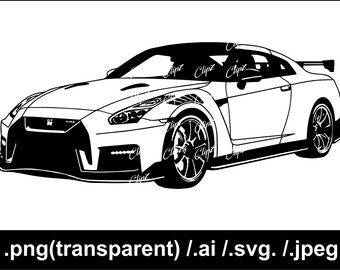 JDM GTR SVG File Widebody Nissan R35 Design for Vinyl - Etsy