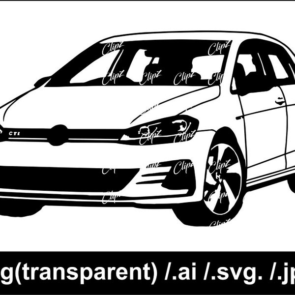 Vw Golf Gti Svg - Etsy
