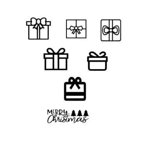 Christmas Present Wreath Svg - Etsy