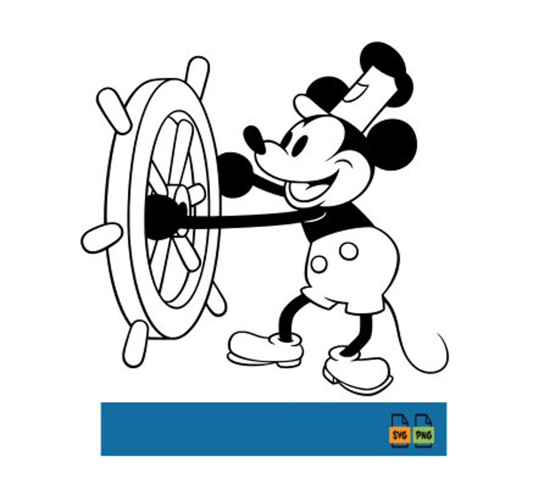 Steamboat Willie Svg and Png Digital Download Files. - Etsy