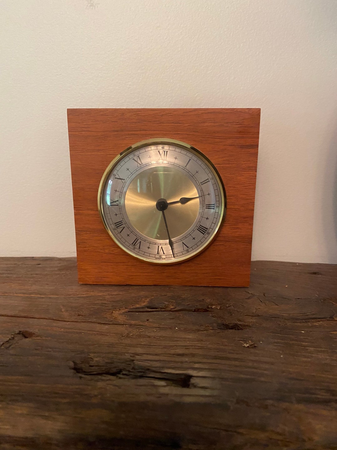 Balfour Wood Clock/ Office Decor/mcm Clock - Etsy