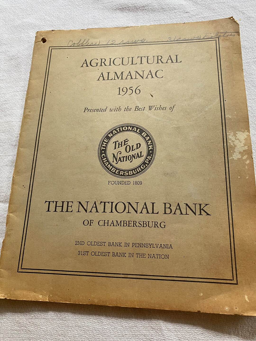 1956 Almanac Bank Almanac Planting Almanac Old Farmers Almanac - Etsy