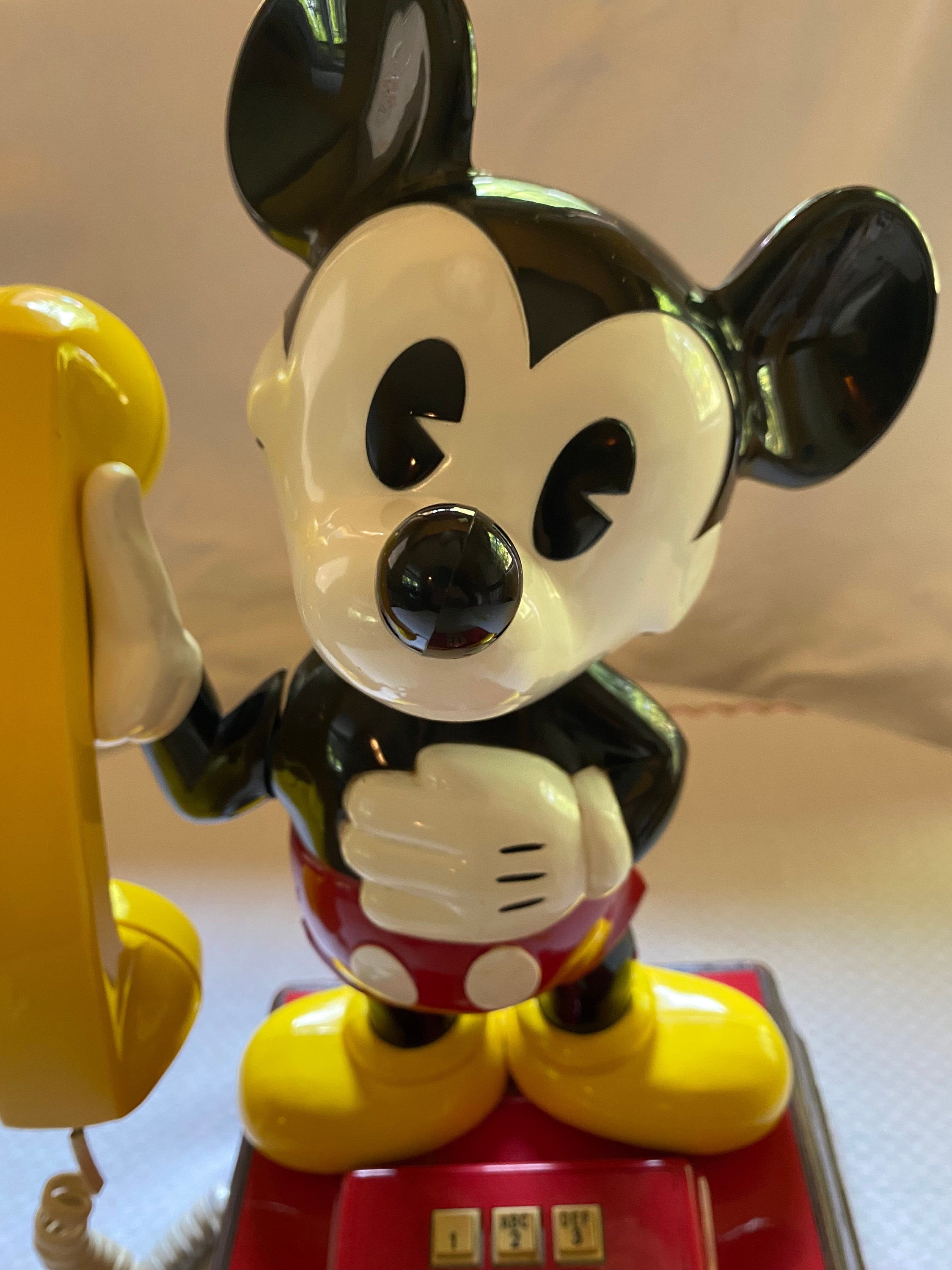 Vintage 1970s Mickey Mouse Telephone, Walt Disney Collectible, American ...
