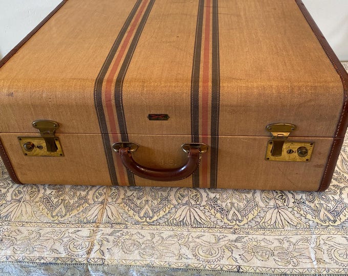 Vintage Hartmann Striped Luggage-sky Robe-vintage Suitcase-mcm Luggage ...