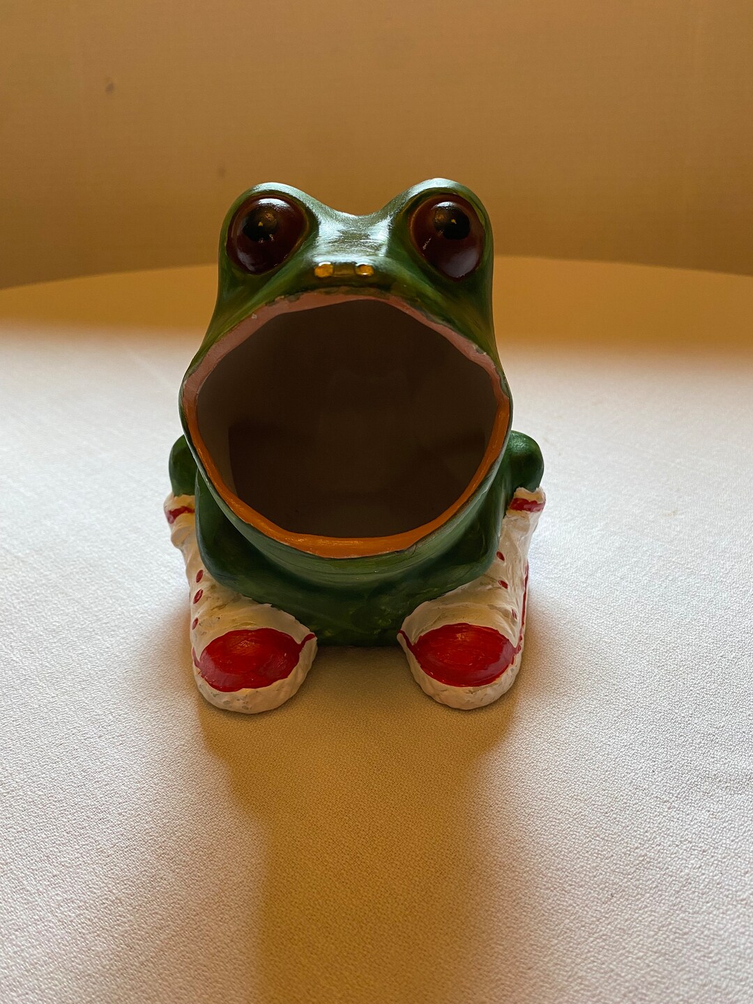 Vintage Ceramic Frog Kitchen Sponge Holder Mcm Frog Kitschy Frog ...