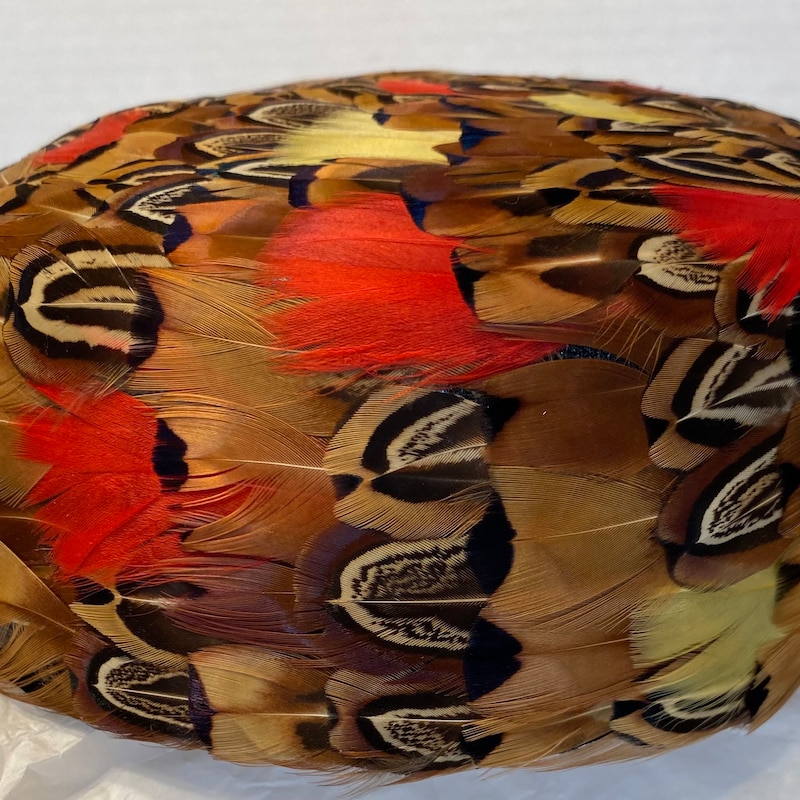 Vintage Feather Hat - Etsy