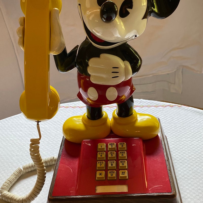 Mickey Mouse Telephone - Etsy