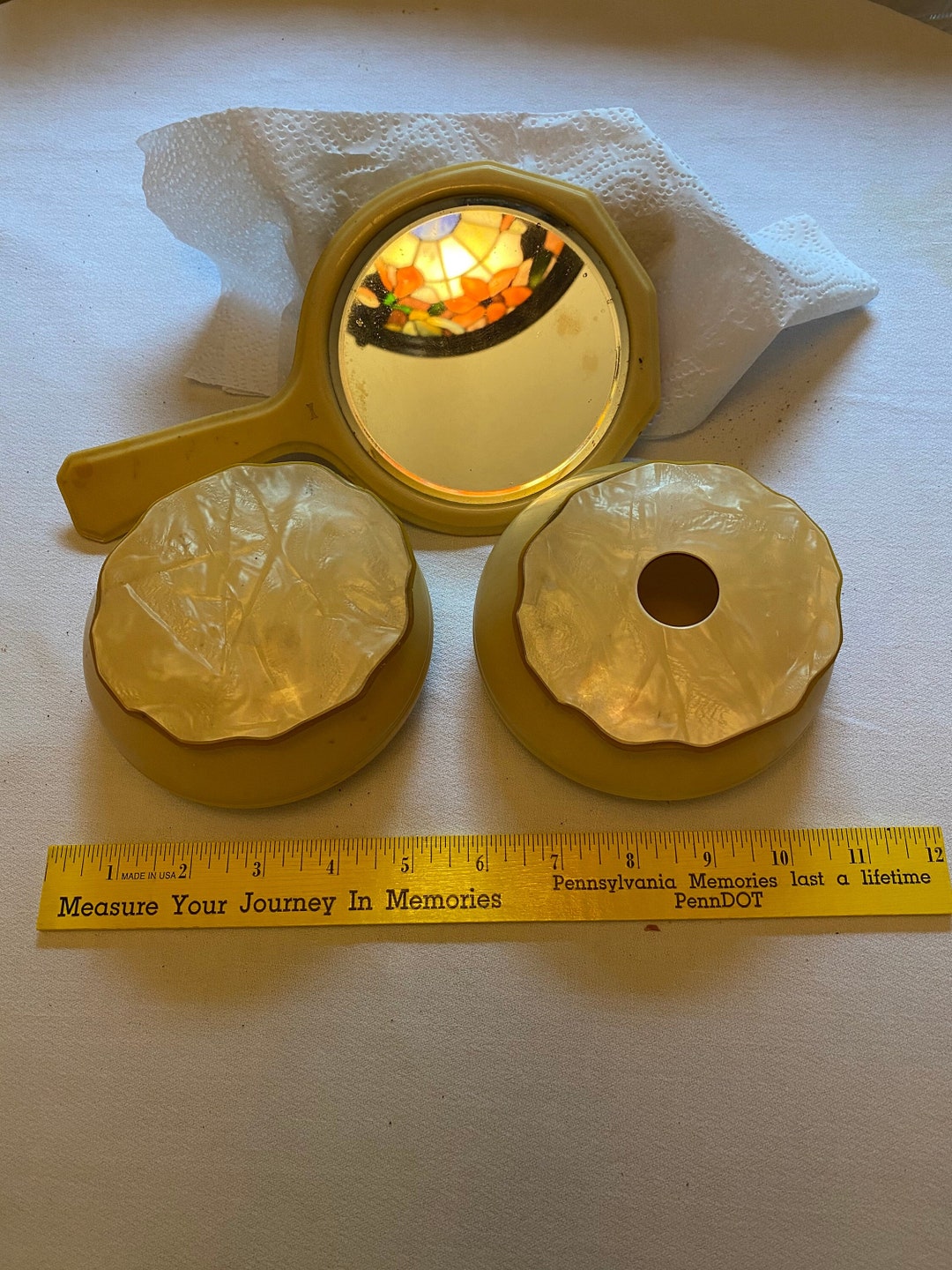 Celluloid Hair and Dressing Set/vanity Set/vintage Bedroom Decor ...