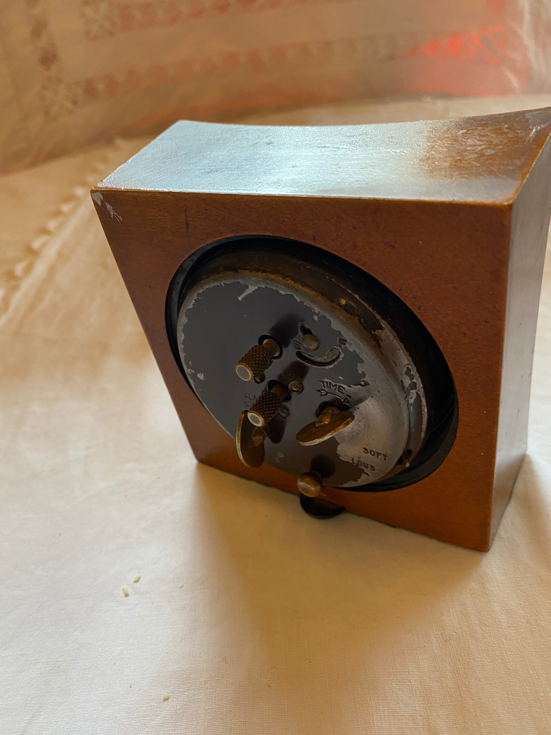 Vintage Seth Thomas Curved Clock/ Alarm Clock/ Mantle Clock/collectible ...