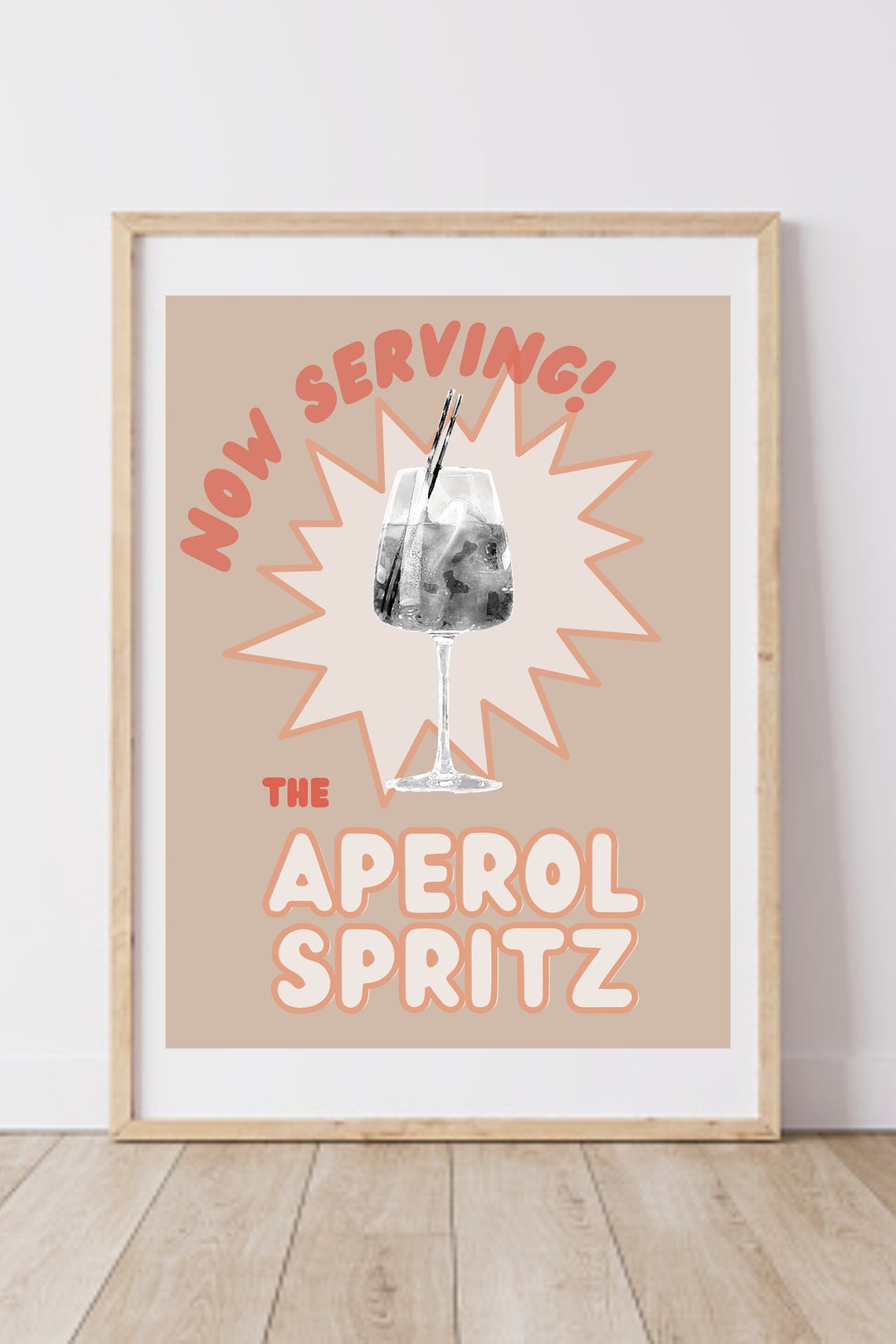 Aperol Spritz Bar Cart Poster Download Wall Art, Bar Cart Art - Etsy