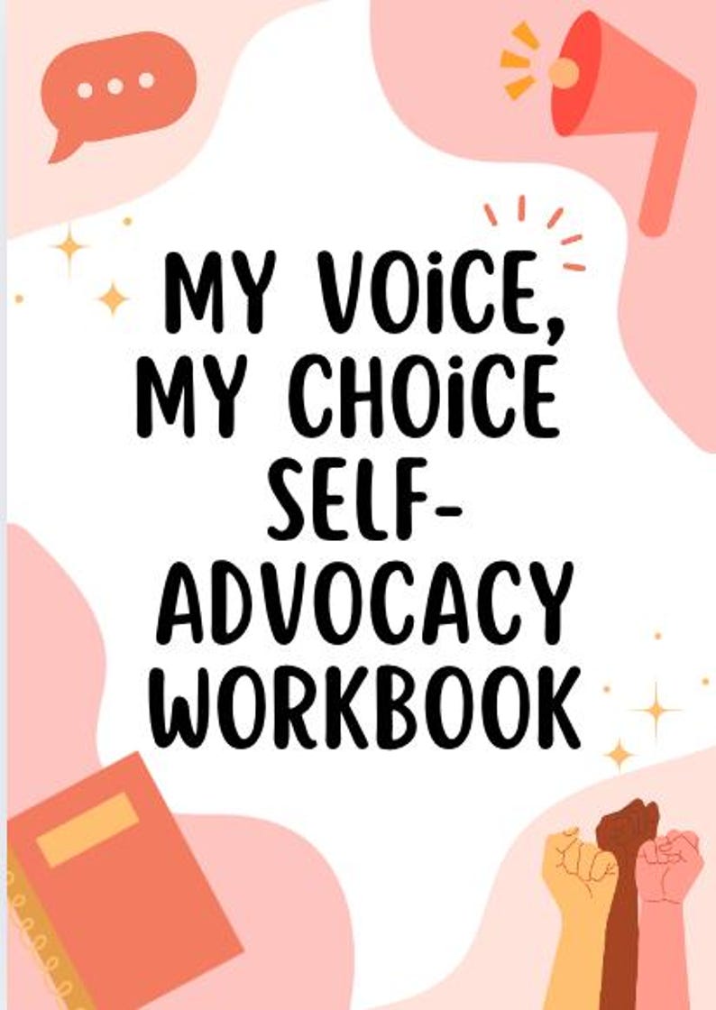 My Voice, My Choice Self-advocacy Workbook - Etsy