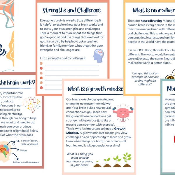 Neurodiversity Workbook - Etsy