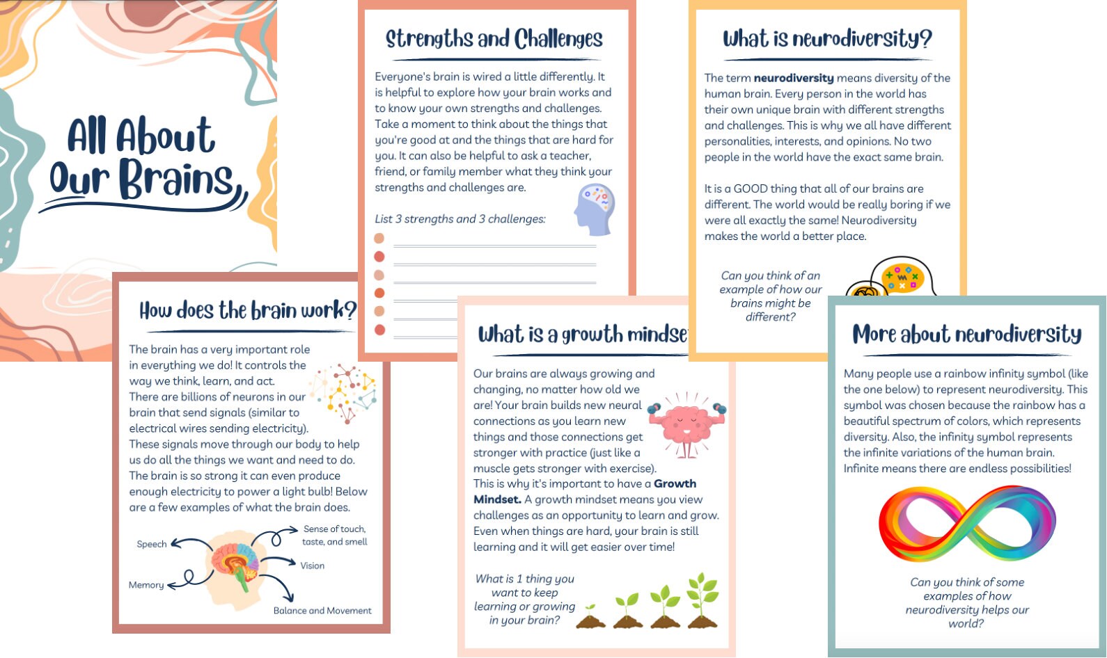 All About Our Brains Kids Neurodiversity Workbook - Etsy
