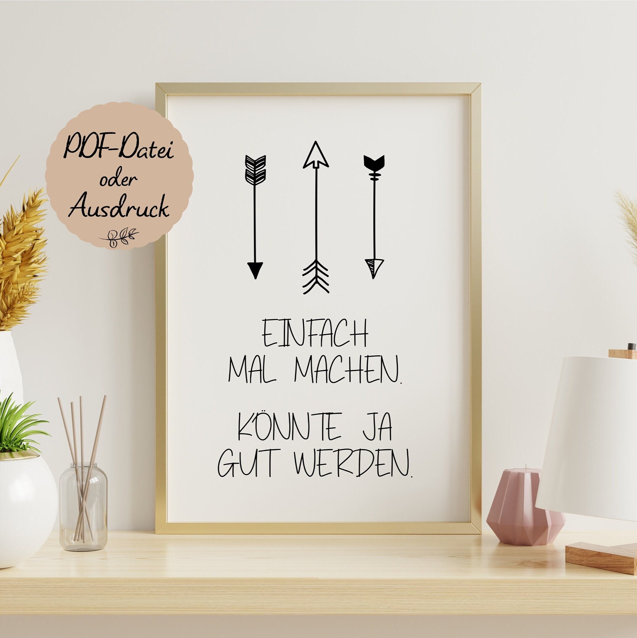 Simple Poster Just Do It Gift for Families, Acquaintances and Friends ...