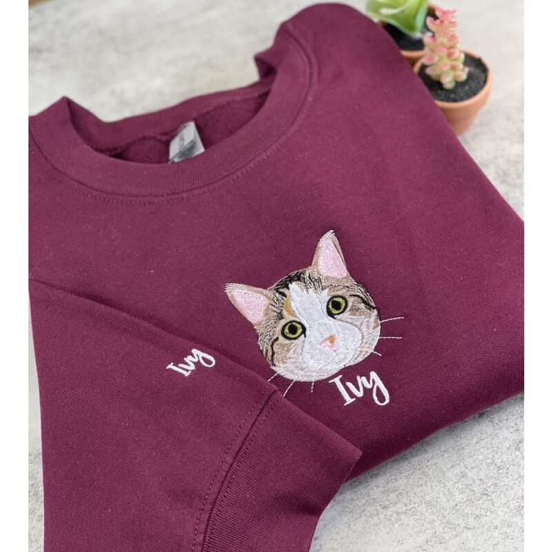 Embroidered Cats - Etsy