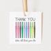 Teacher Thank You Gift Tag, Teacher End Year Gift, Teacher Appreciation ...