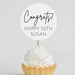 Editable Cup Cake Birthday Toppers, Cupcake Topper Template | Modern ...