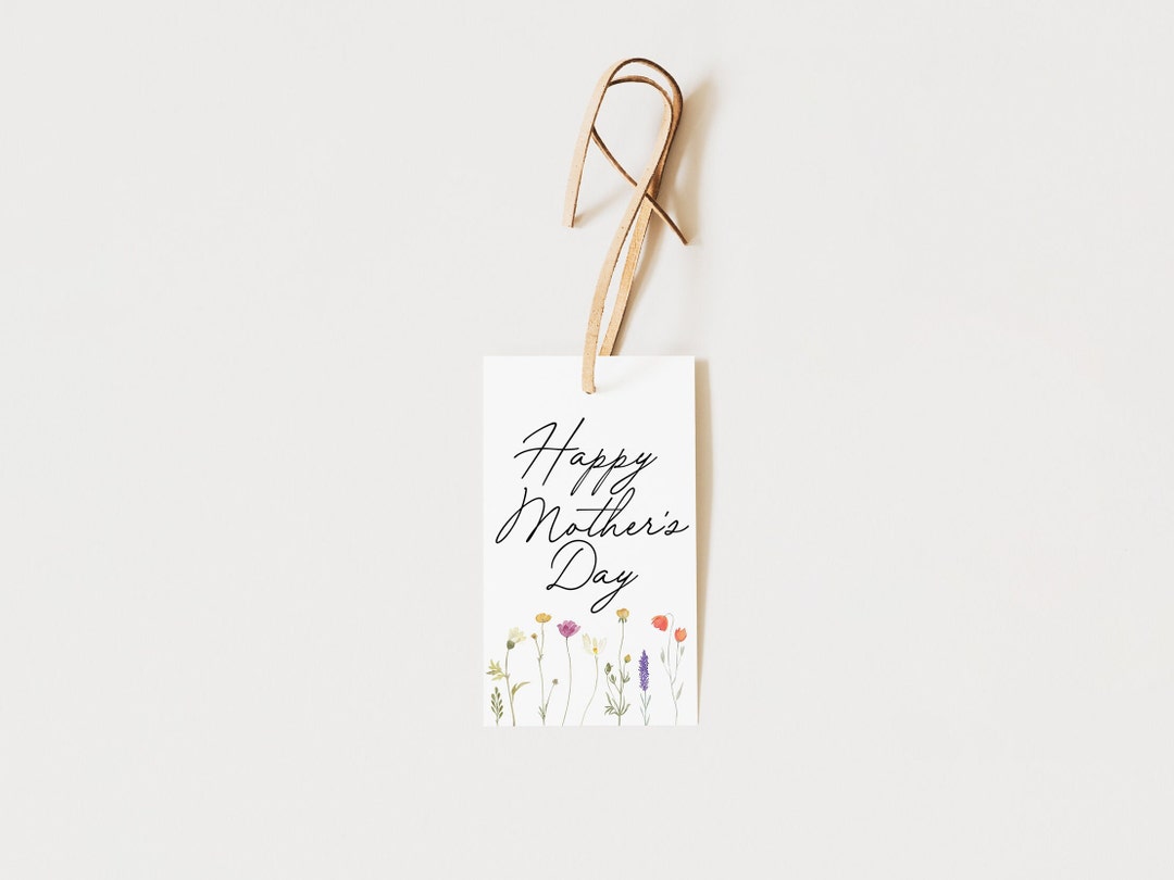 Happy Mother's Day Editable Tag Printable Mother's - Etsy