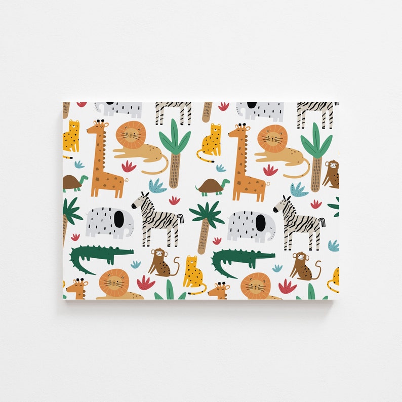 Editable Wild One Photo Card & Birthday Invitation Jungle Theme ...