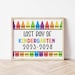 Last Day of Kindergarten Printable Sign Instant Download 2024 ...