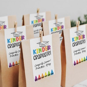 Editable Kinder Graduation Tag - Printable PDF - Kindergarten ...