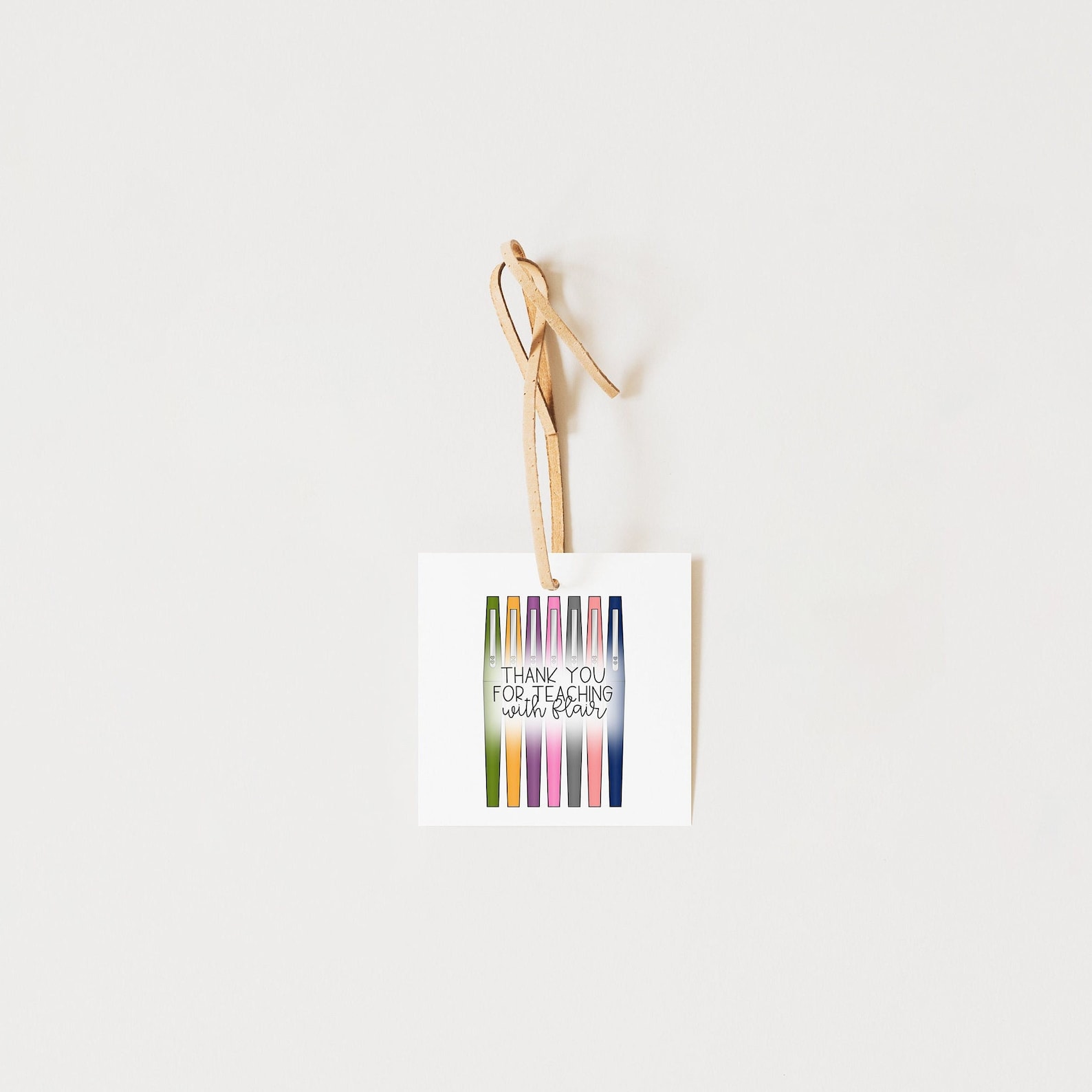 Teacher Thank You Gift Tag, Teacher End Year Gift, Teacher Appreciation ...