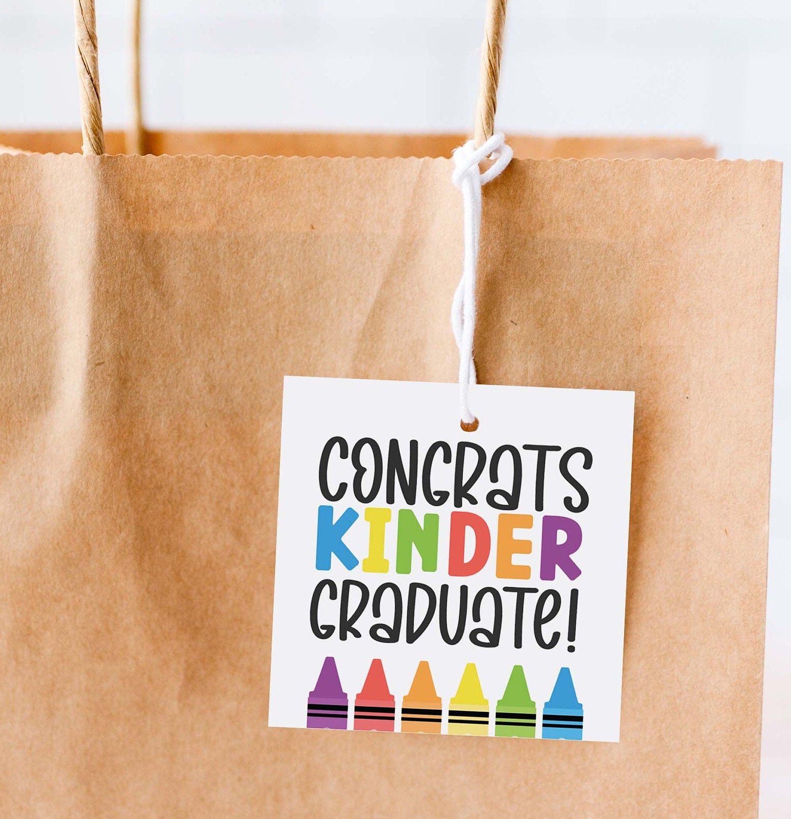 Instant Download Congrats Kindergarten Graduation Tag Kindergarten ...