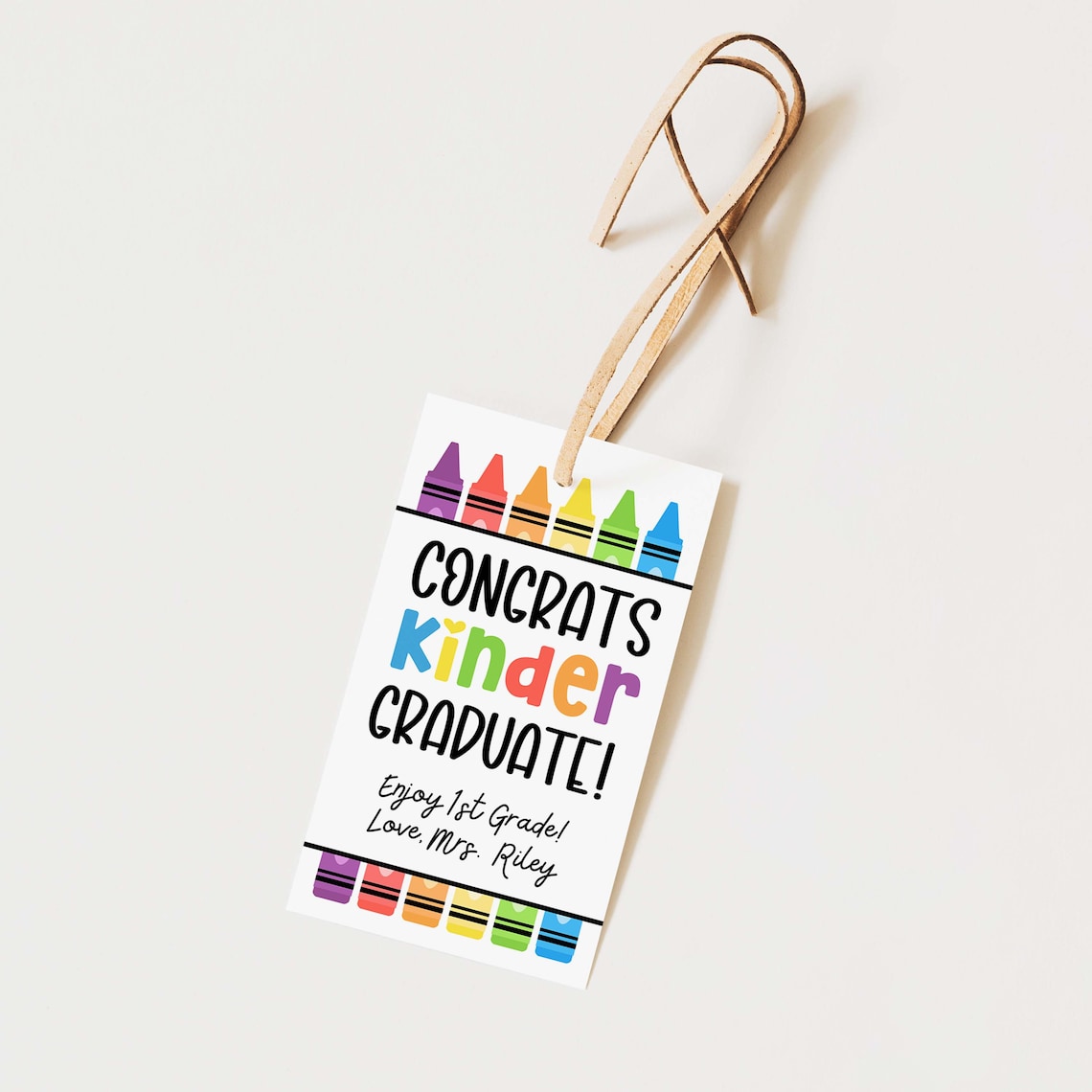 Editable Kinder Graduation Tag- Kindergarten Graduation Tag ...