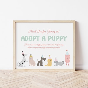 Puppy Birthday Party Adoption Certificate Template Dog Theme Birthday ...