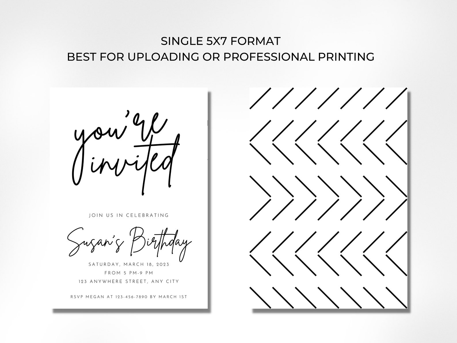 You're Invited Invitation Online Editable Template, Surprise Birthday ...