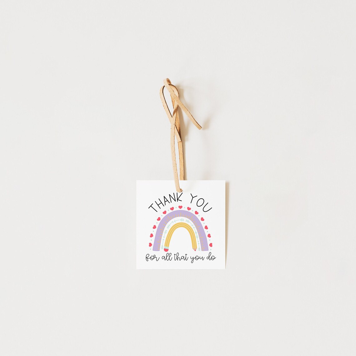 Teacher Thank You Gift Tag Teacher End Year Gift Teacher - Etsy