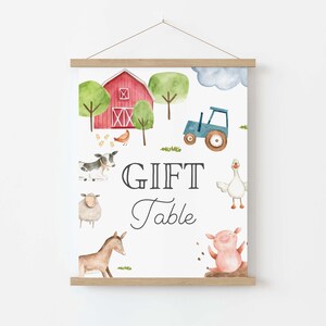 Farm Birthday Party Sign 8x10 Printable Barnyard Animal Decor Kids ...
