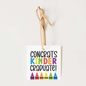 Instant Download Congrats Kindergarten Graduation Tag - Kindergarten ...