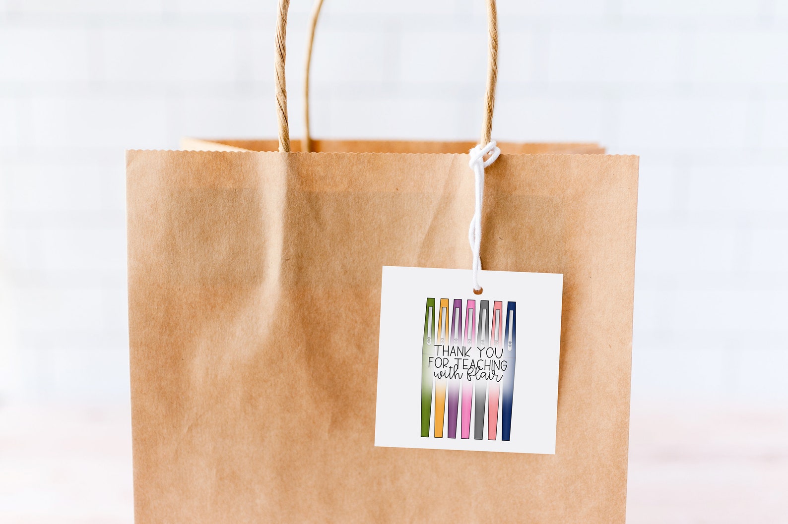 Teacher Thank You Gift Tag Teacher End Year Gift Teacher - Etsy