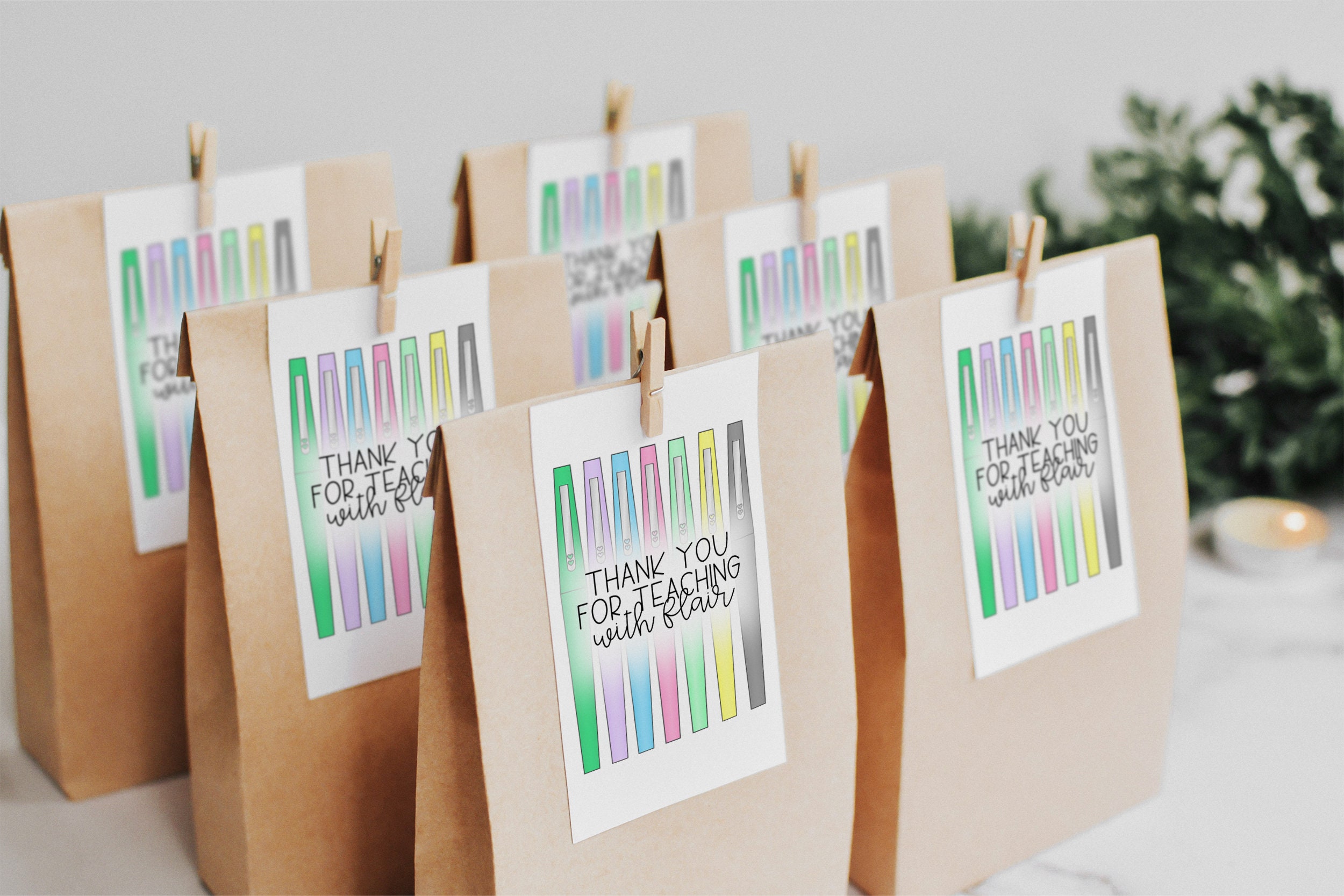 Teacher Thank You Gift Tag Teacher End Year Gift Teacher - Etsy