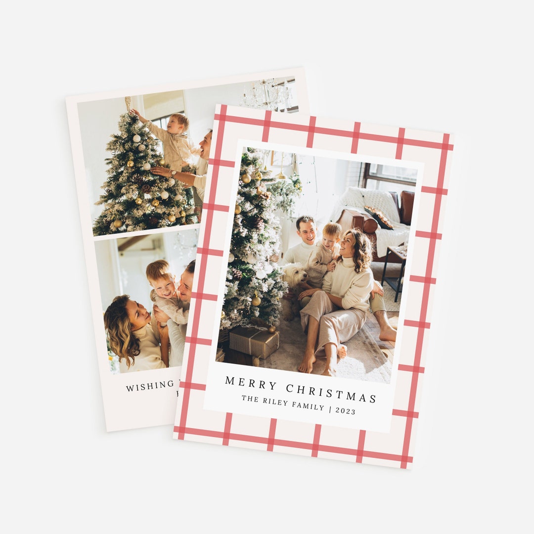 Personalized Holiday Photo Cards Template, Printable Christmas Cards ...