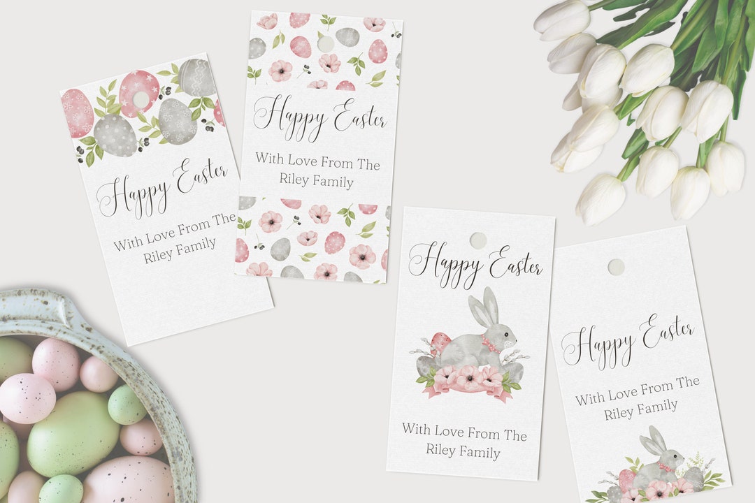 Printable Easter Bunny Gift Tag Instant Download Easter Bunny - Etsy