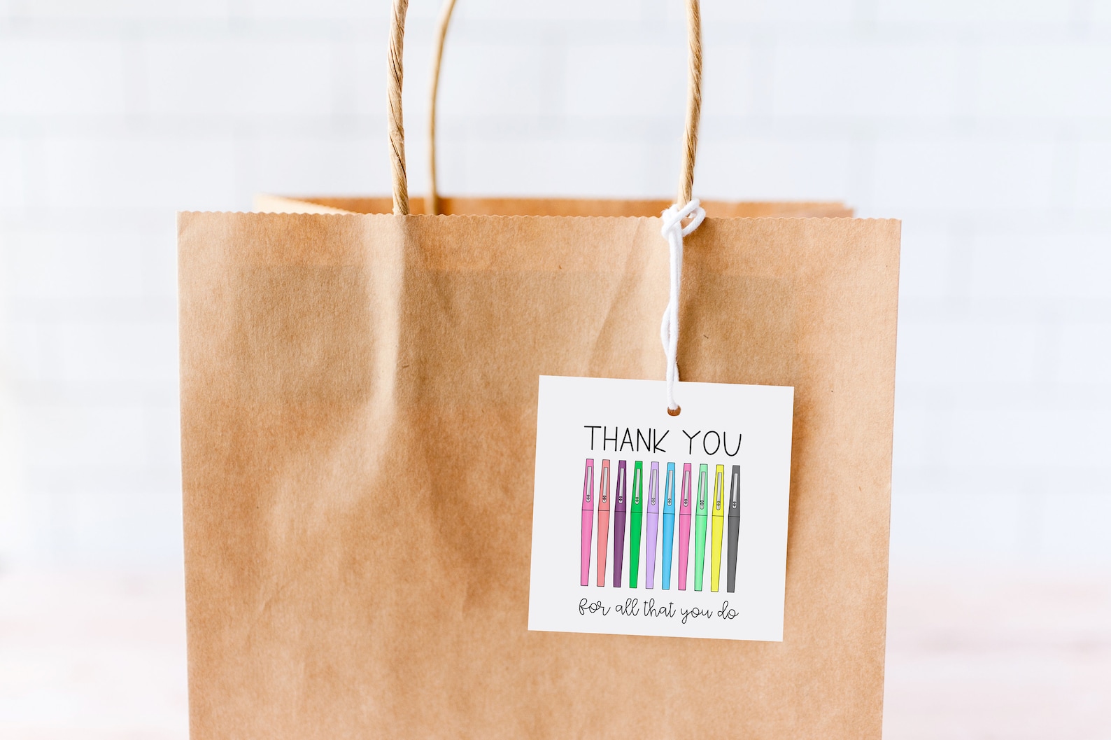 Teacher Thank You Gift Tag, Teacher End Year Gift, Teacher Appreciation ...