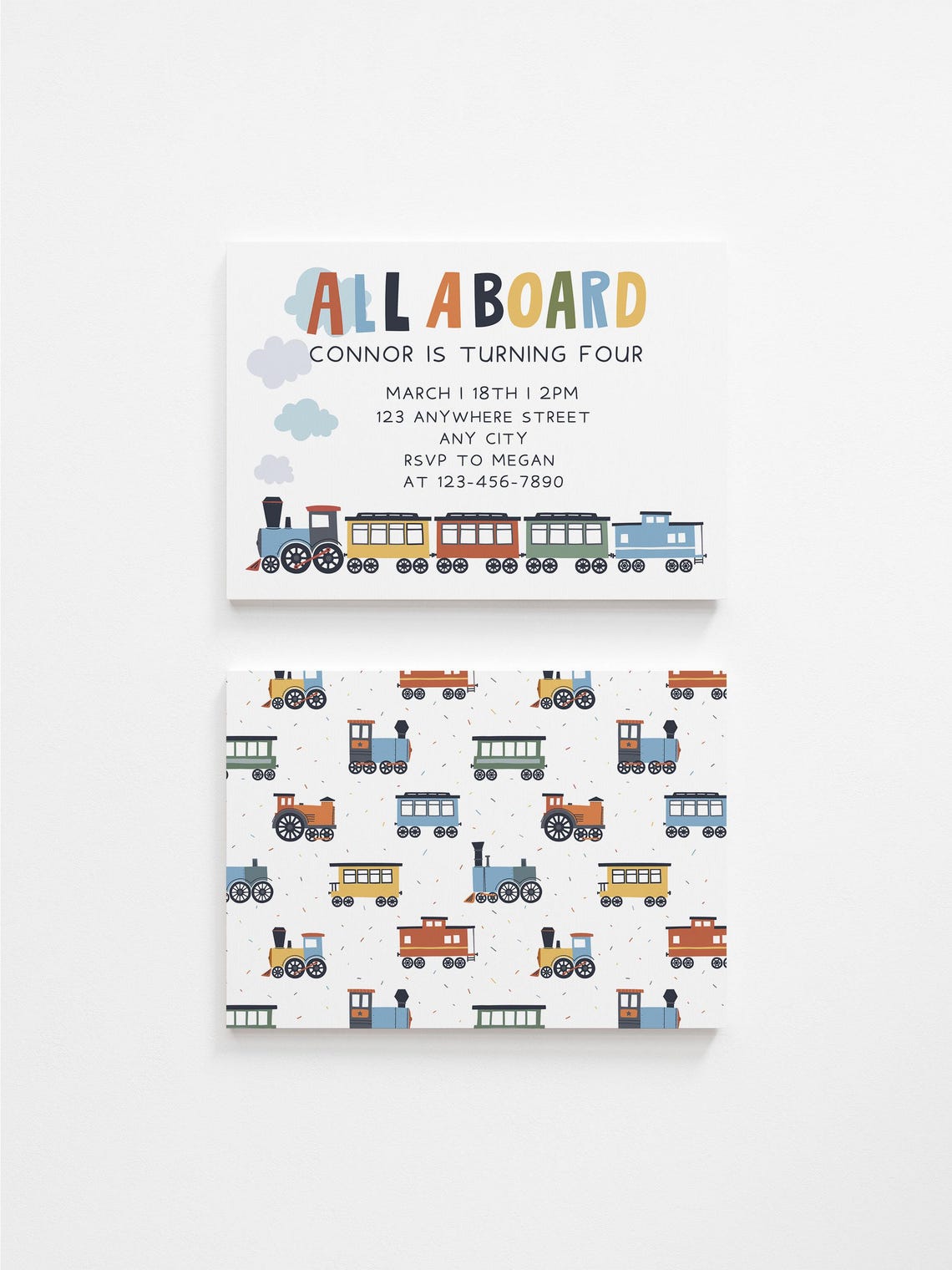 All Aboard Welcome Sign, Train Theme Birthday Welcome Sign, Editable ...