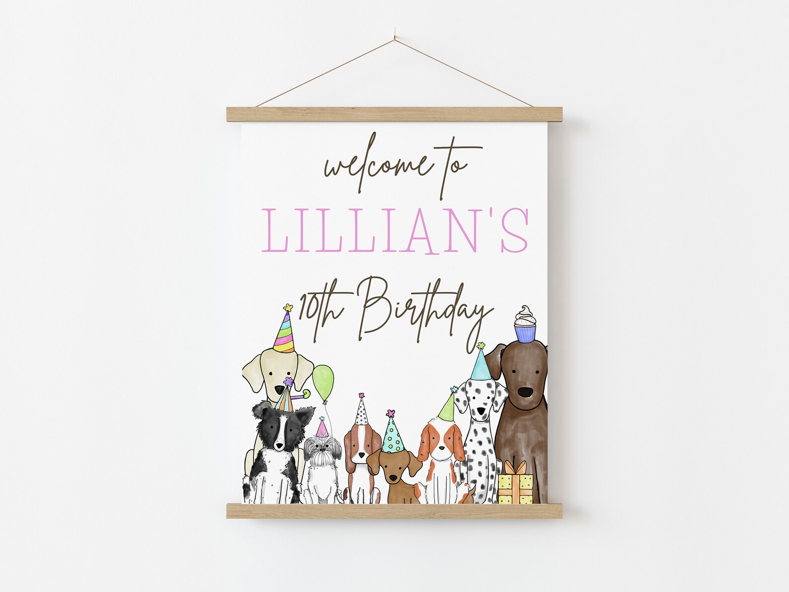 Editable Dog Birthday Cupcake Toppers, Puppy Pawty Toppers, Dog ...