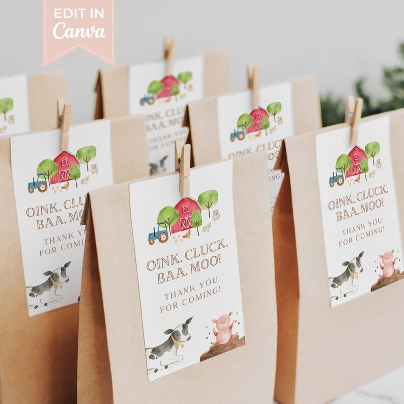 Farm Birthday Party Sign 8x10 Printable Barnyard Animal Decor Kids ...