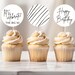Editable Cup Cake Birthday Toppers, Cupcake Topper Template | Modern ...