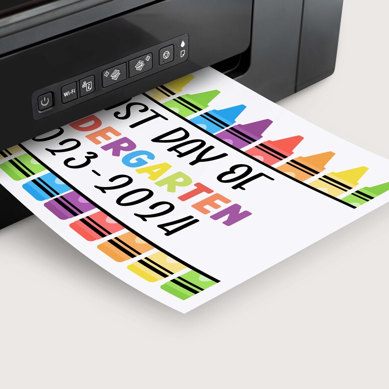 Last Day of Kindergarten Printable Sign Instant Download 2024 ...