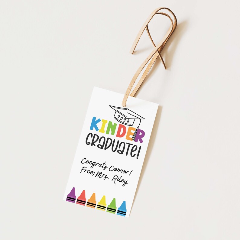 Instant Download Congrats Kindergarten Graduation Tag - Kindergarten ...