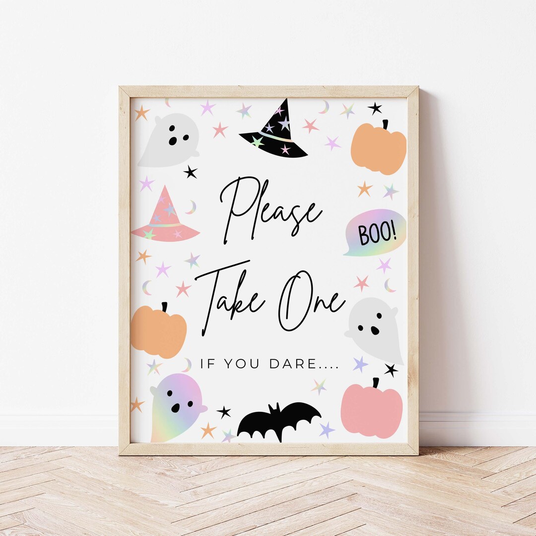 Editable Pink Halloween Sign - Spooktacular Witch & Pumpkin Canva ...