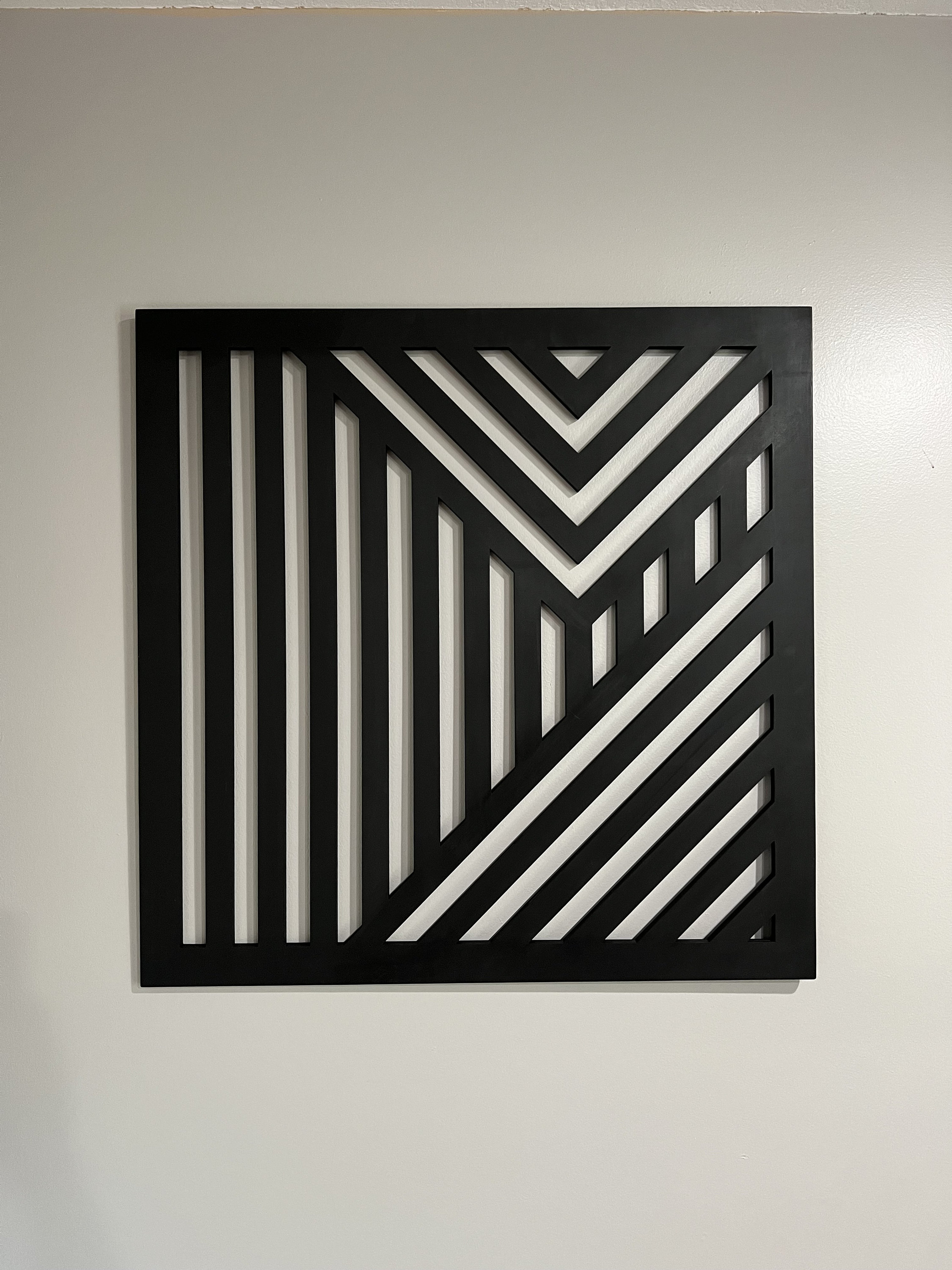 Geometric Wood Panels Geometric Wood Wood Panel Trio of - Etsy