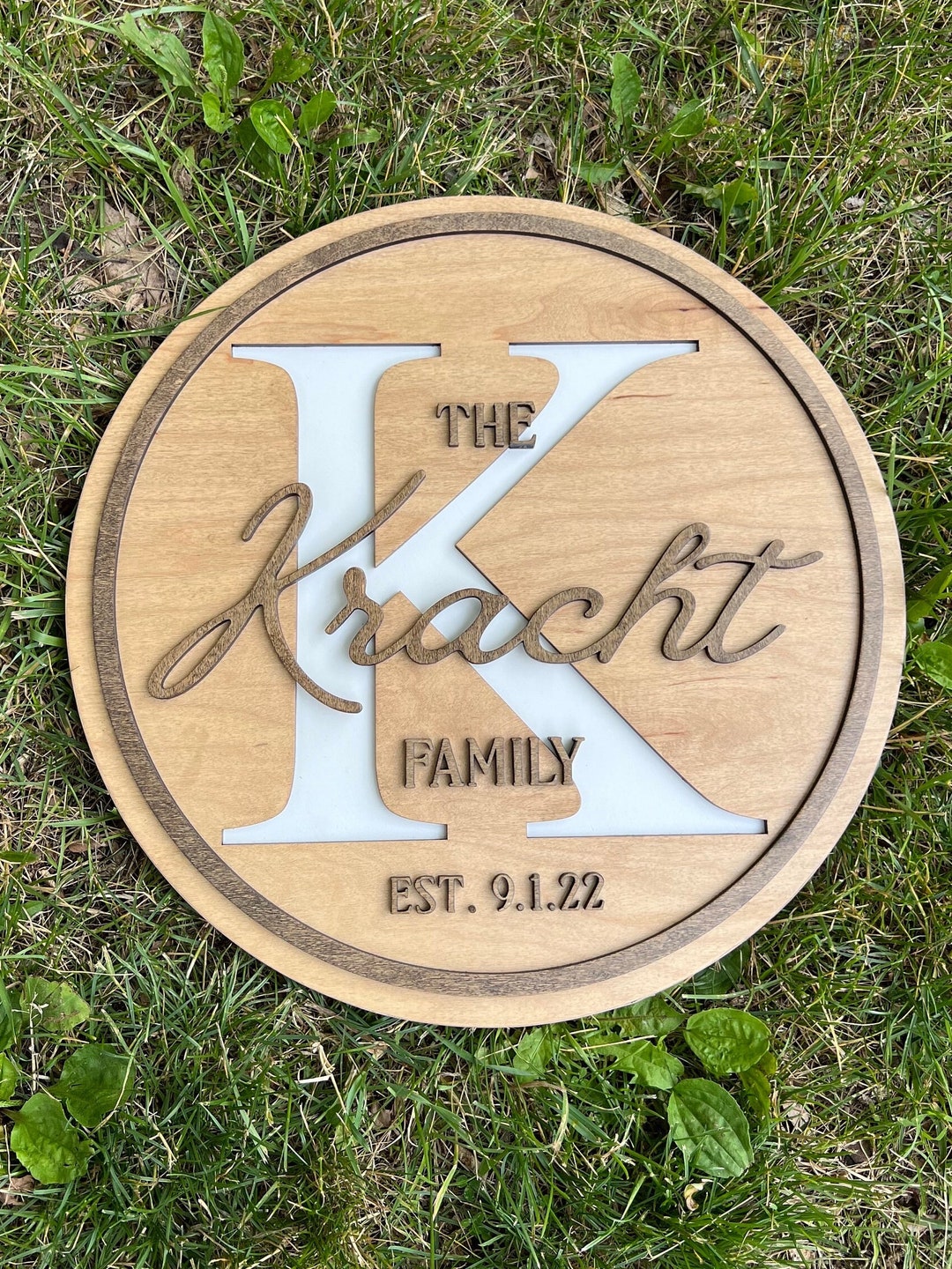 3D Family Name Sign Boho Farmhouse Decor Rustic Name Sign - Etsy