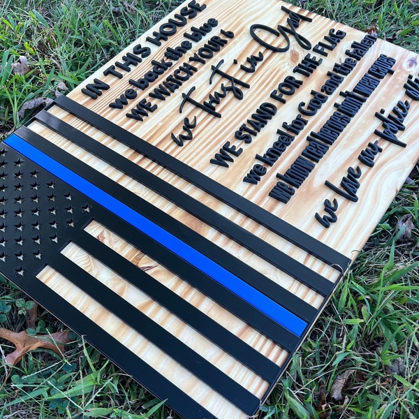 Police Officer Wood Wall Art - Etsy